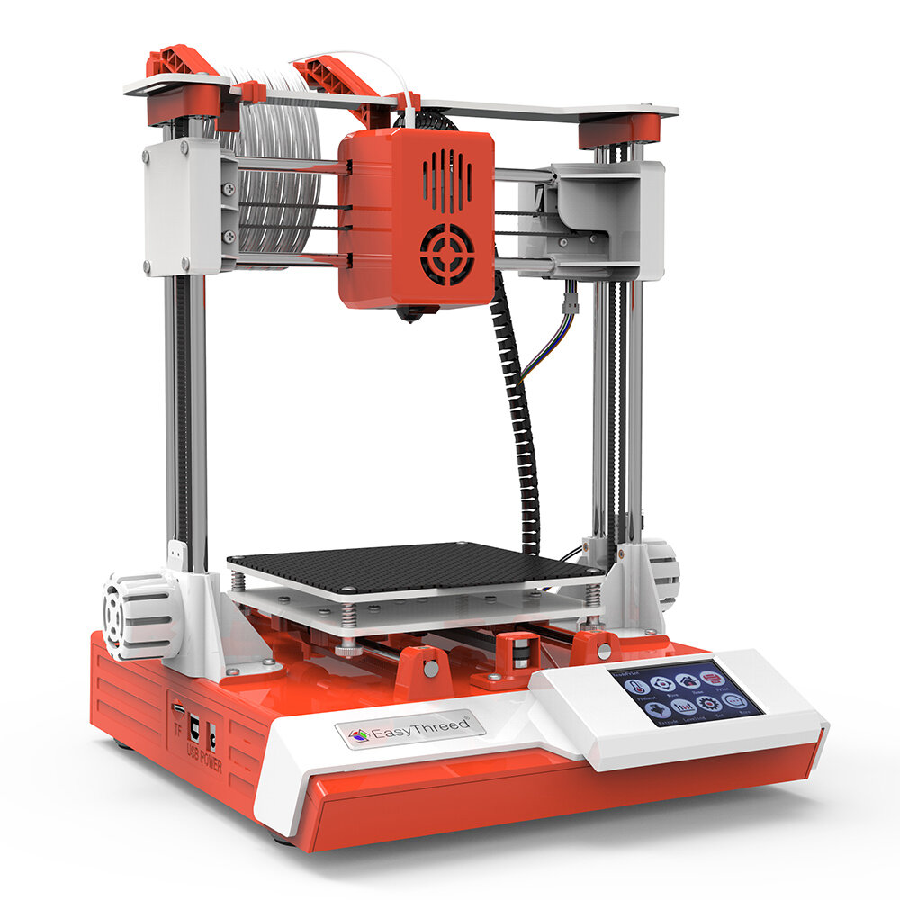 3D-принтер EasyThreed K6, FDM, 100x100x100 мм, экран 2.4 дюйма, TF-карта/USB, с PLA.