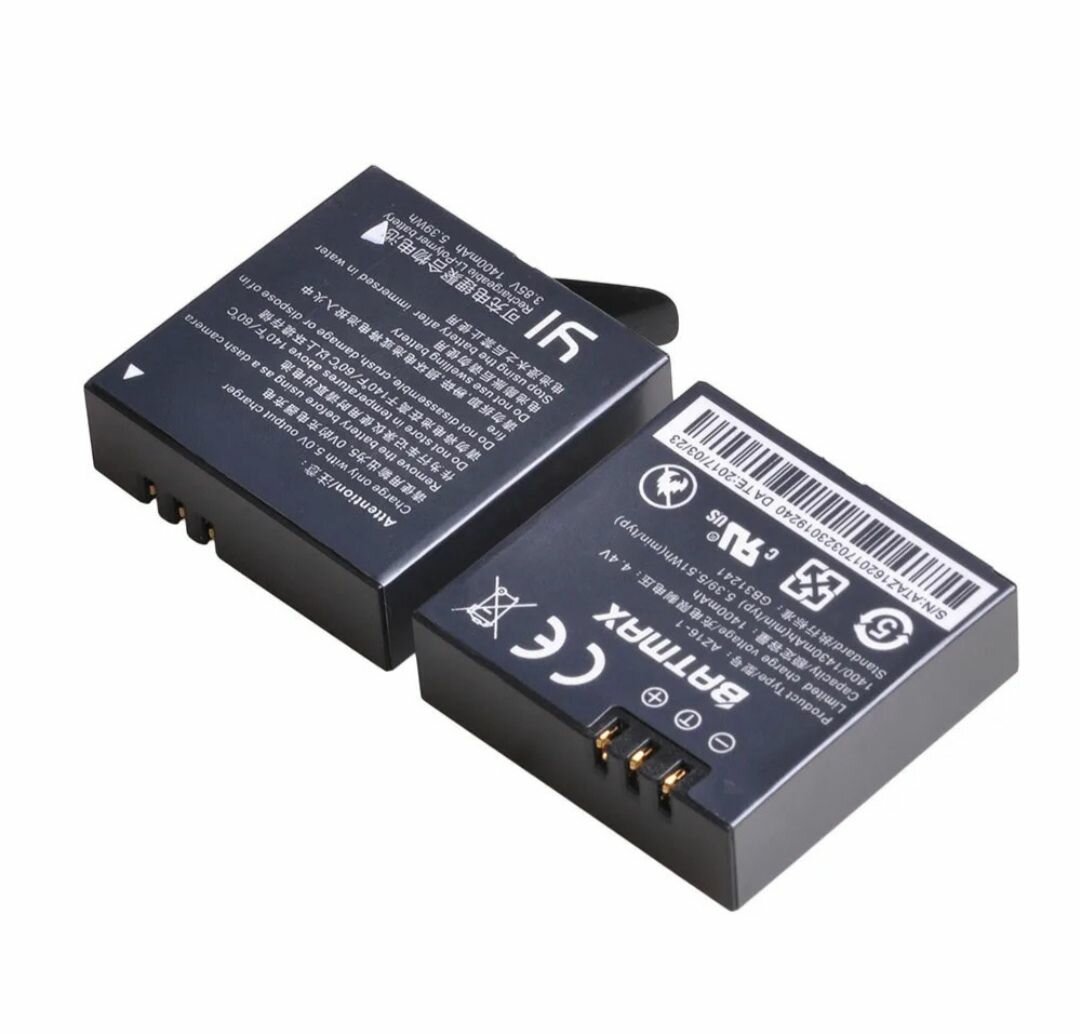 Аккумулятор BATMAX для xiaomi i 4K Yi Lite Yi 360 VR