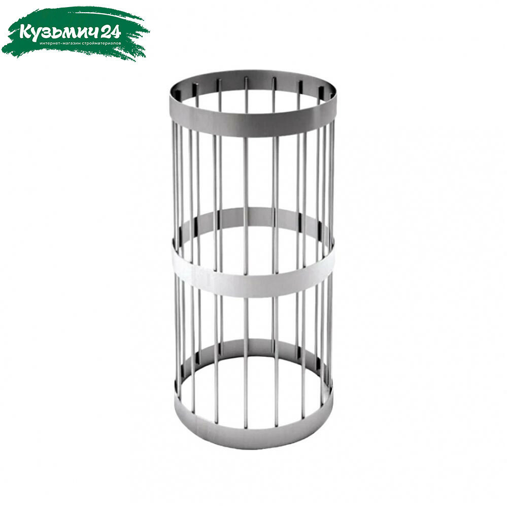 Сетка для камней разборная, нержавейка AISI 409, d-320 мм, Н-800 мм, профиль Р17х8х1мм, полоса 36х1.5 мм, 1 шт