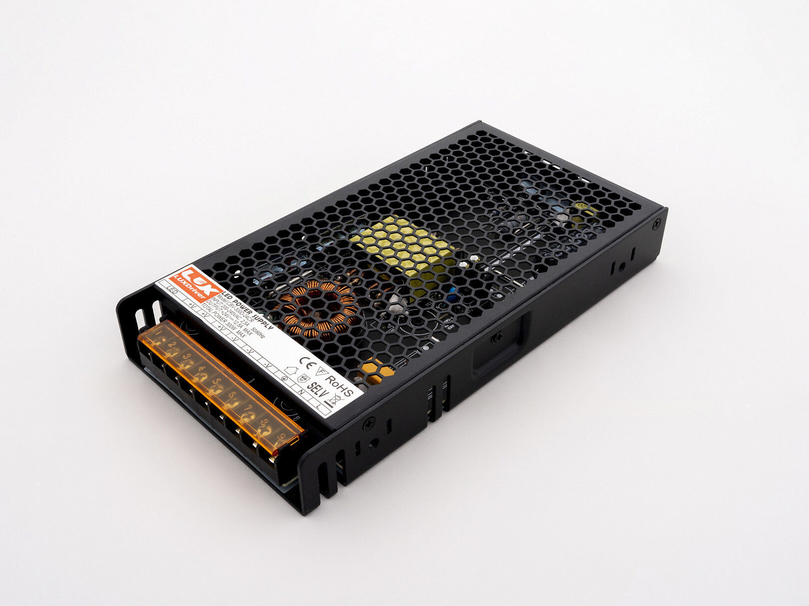 Блок питания для светодиодов LUXDriver 24 В 300 Вт, 12.5 А, для светодиодной ленты