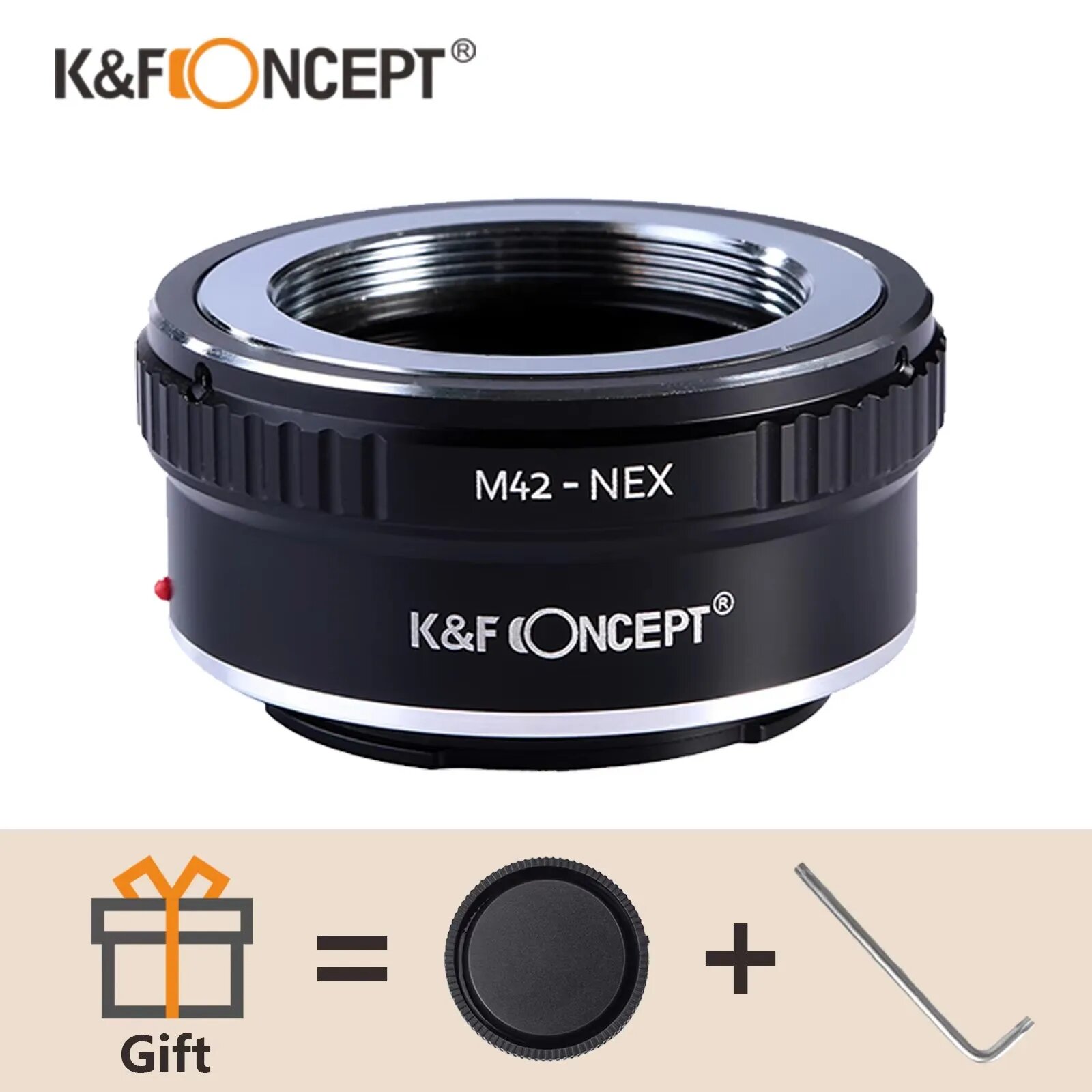 Адаптер K&F Concept M42-E для Sony E mount