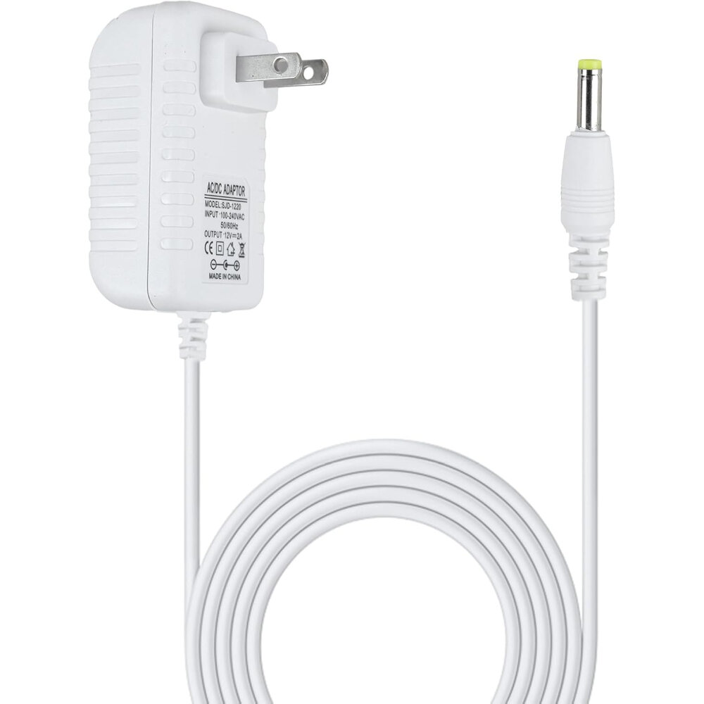 15W адаптер питания для Echo Dot (3-го, 4-го, 5-го поколения) и Echo Pop, умной колонки и Cube TV - кабель с белой вилкой длиной 2 метра