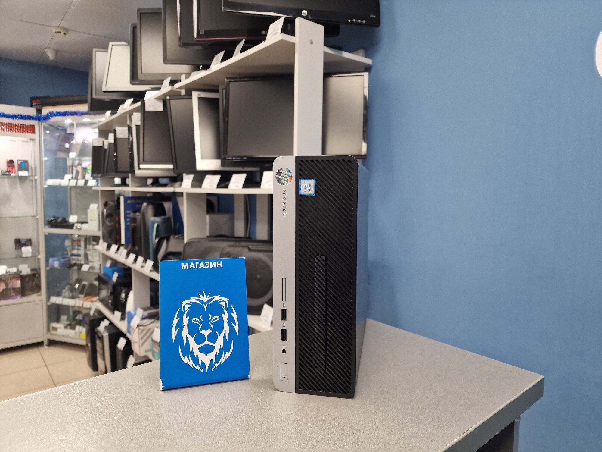 Неттоп HP ProDesk 400 G4 SFF i5-6400/8 DDR4/256 Гб SSD черный