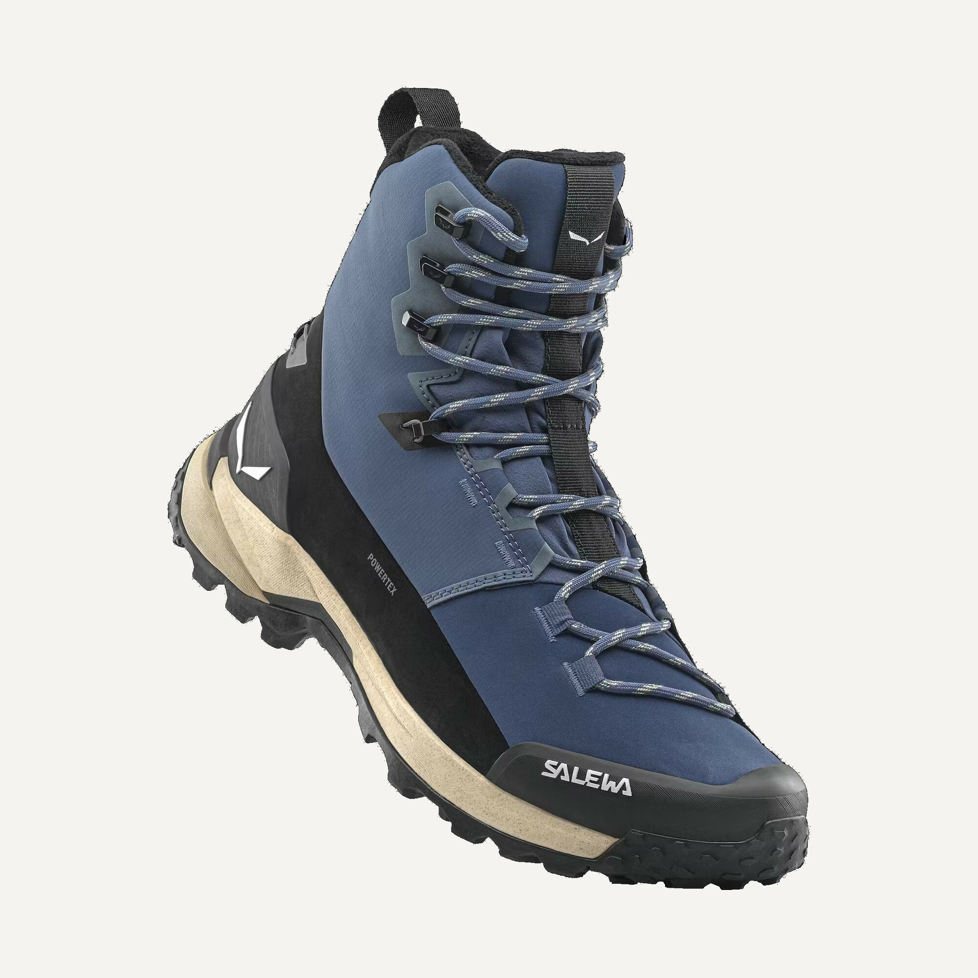 Ботинки Salewa Puez Winter Mid PTX MS, размер EU 45 UK 10.5 USm 11.5 СМ 29.5, черный, синий — фото 1