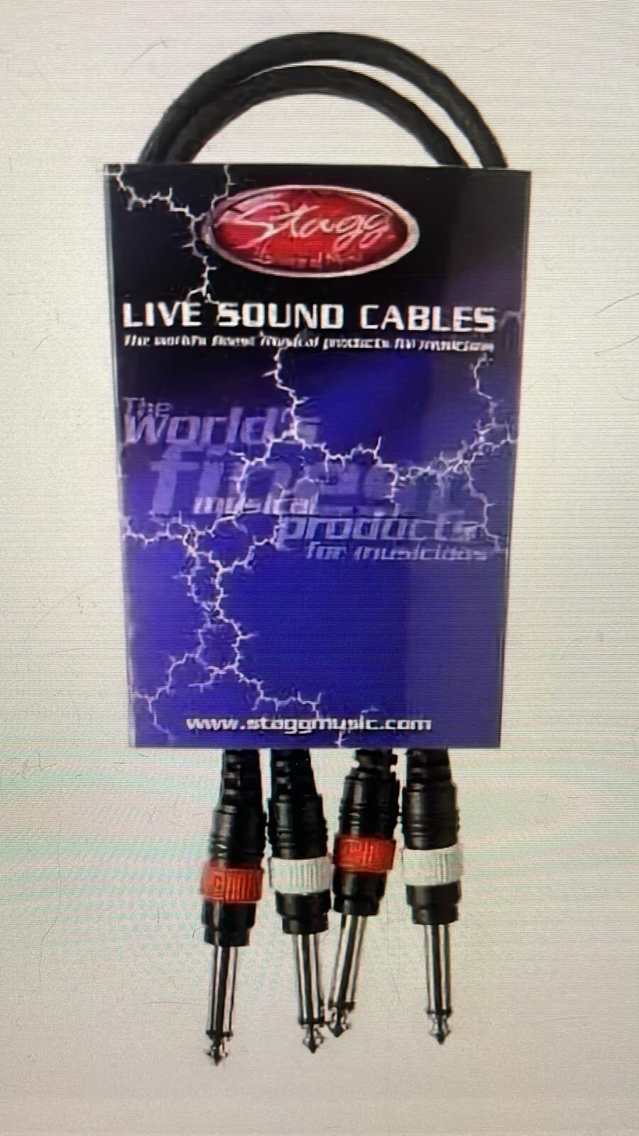 Stagg YC-0.6/2PM2PM кабель джек-джек