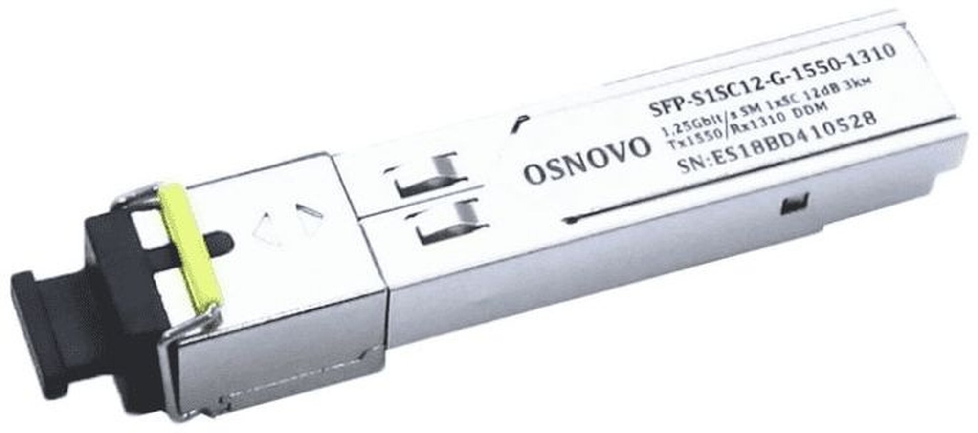 Модуль SFP 1.25 Гб/с Tx:1310/Rx:1550 разъем SC, до 3км | код. 12785 | OSNOVO ( 1шт. )