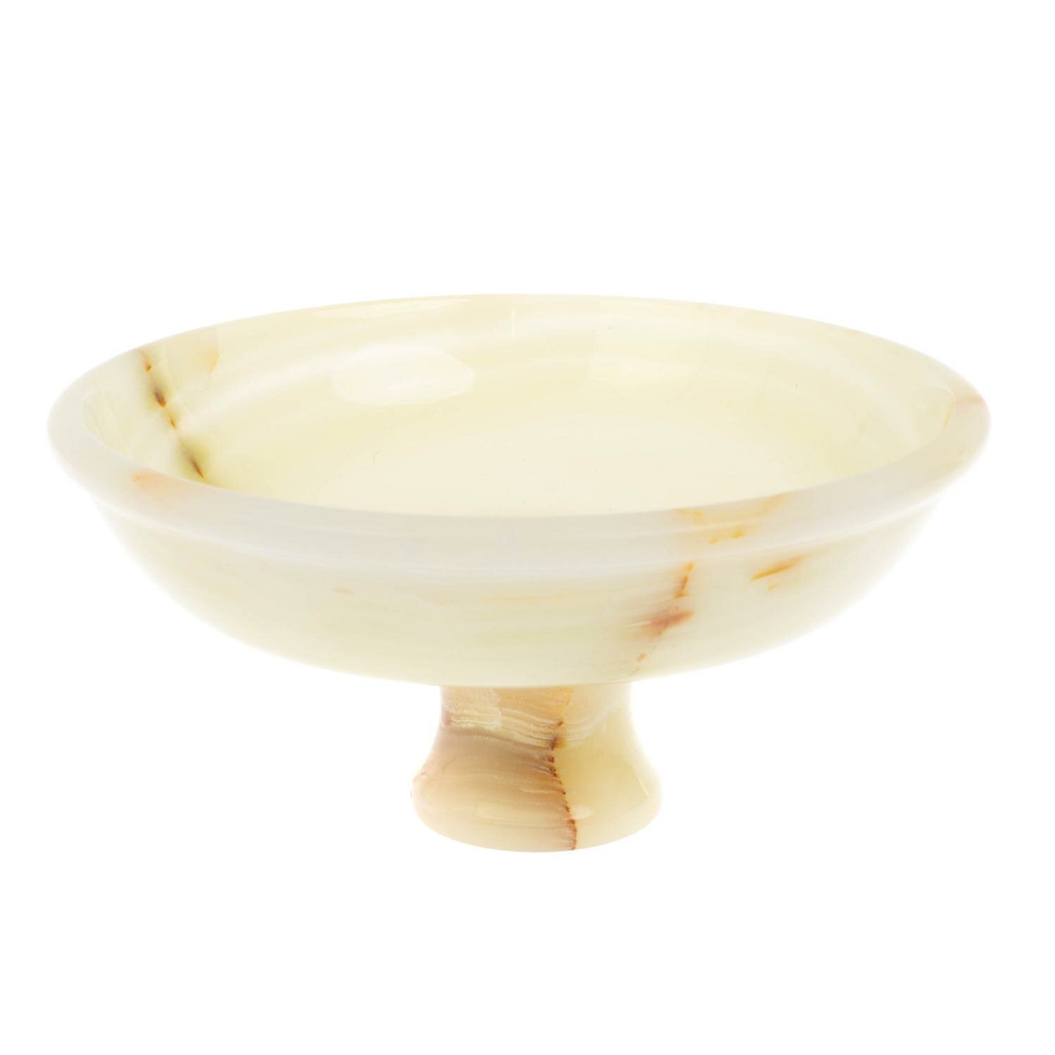 Ваза для фруктов из оникса 18х18х8 см (7) 130098