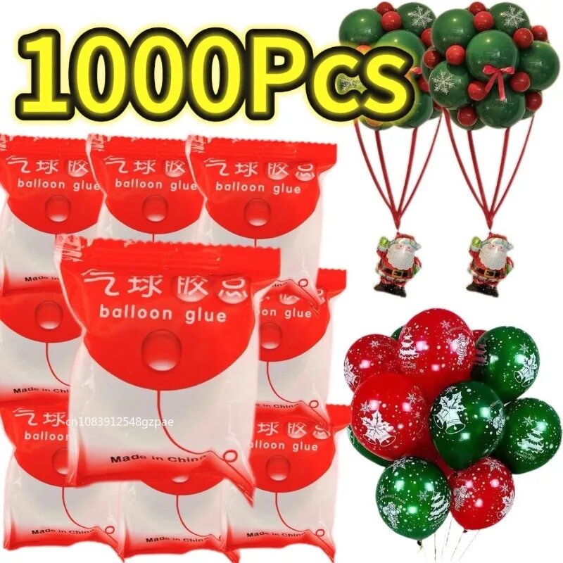 Прозрачные двусторонние клейкие точки для шаров 100 шт 10rolls