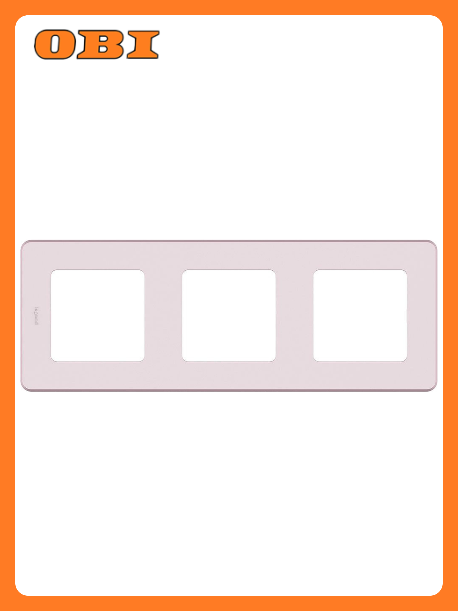 Рамка Legrand Inspiria 3 поста розовый