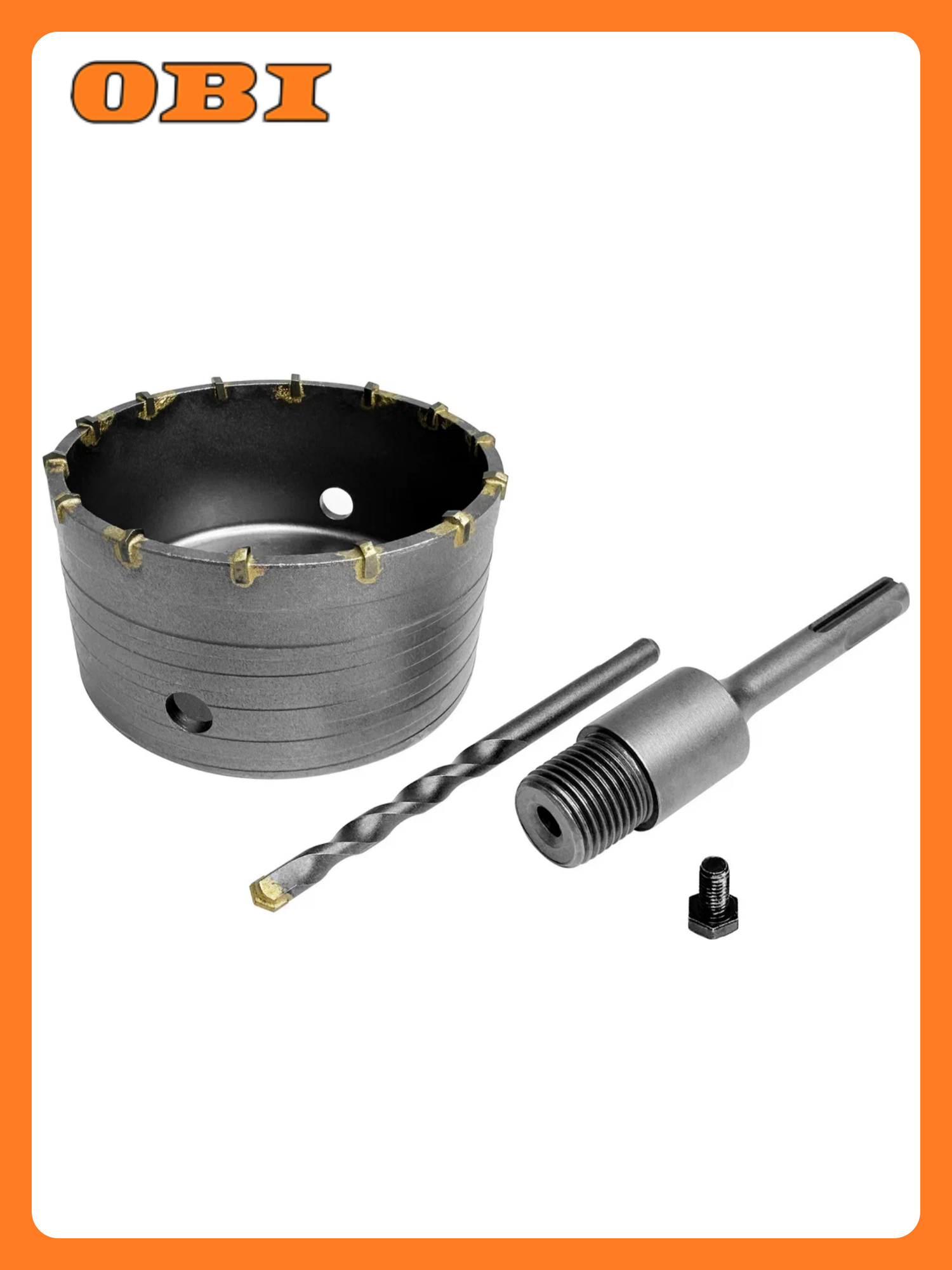 Коронка в сборе по бетону (110 мм; М22) Vertextools 222-0110