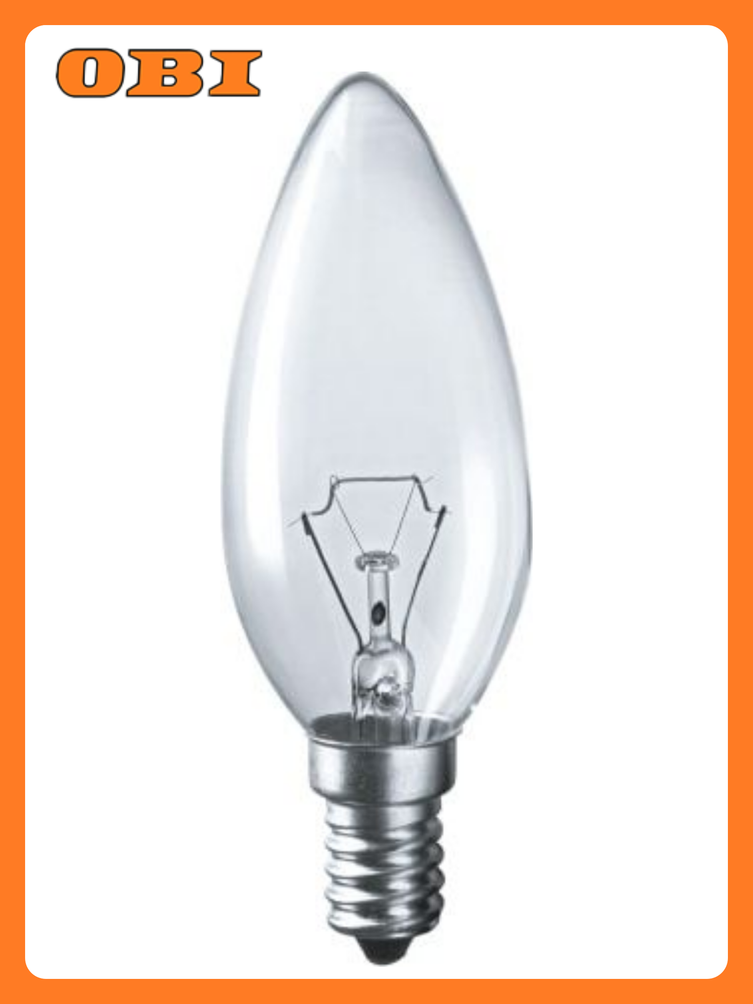 Лампа накал. свеча NAVIGATOR Е14 40Вт прозрачная