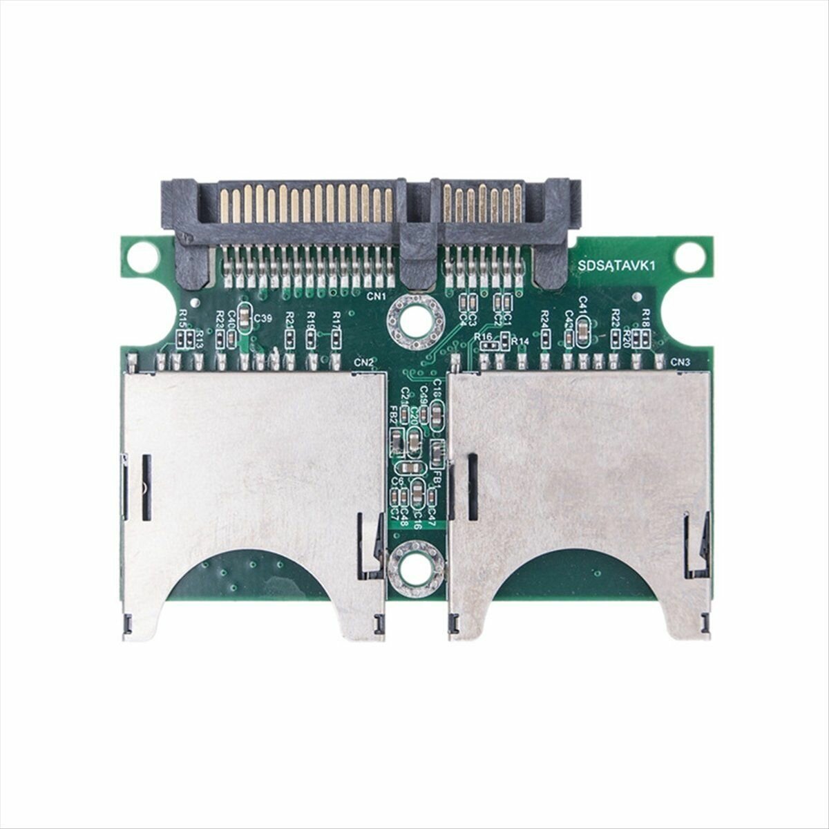 Двойной адаптер SD-SATA 15-контактный + 7-контактный SD-адаптер для последовательного порта