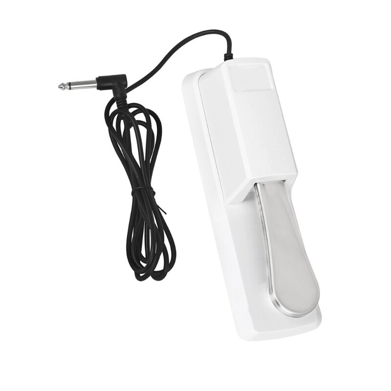 Педаль Сустейна Пианино Переключатель Полярности Демпфирующей Педали Педаль Сустейна Ножной Переключатель 6,35 мм Штекер для MIDI-Клавиатуры Цифрового Пианино