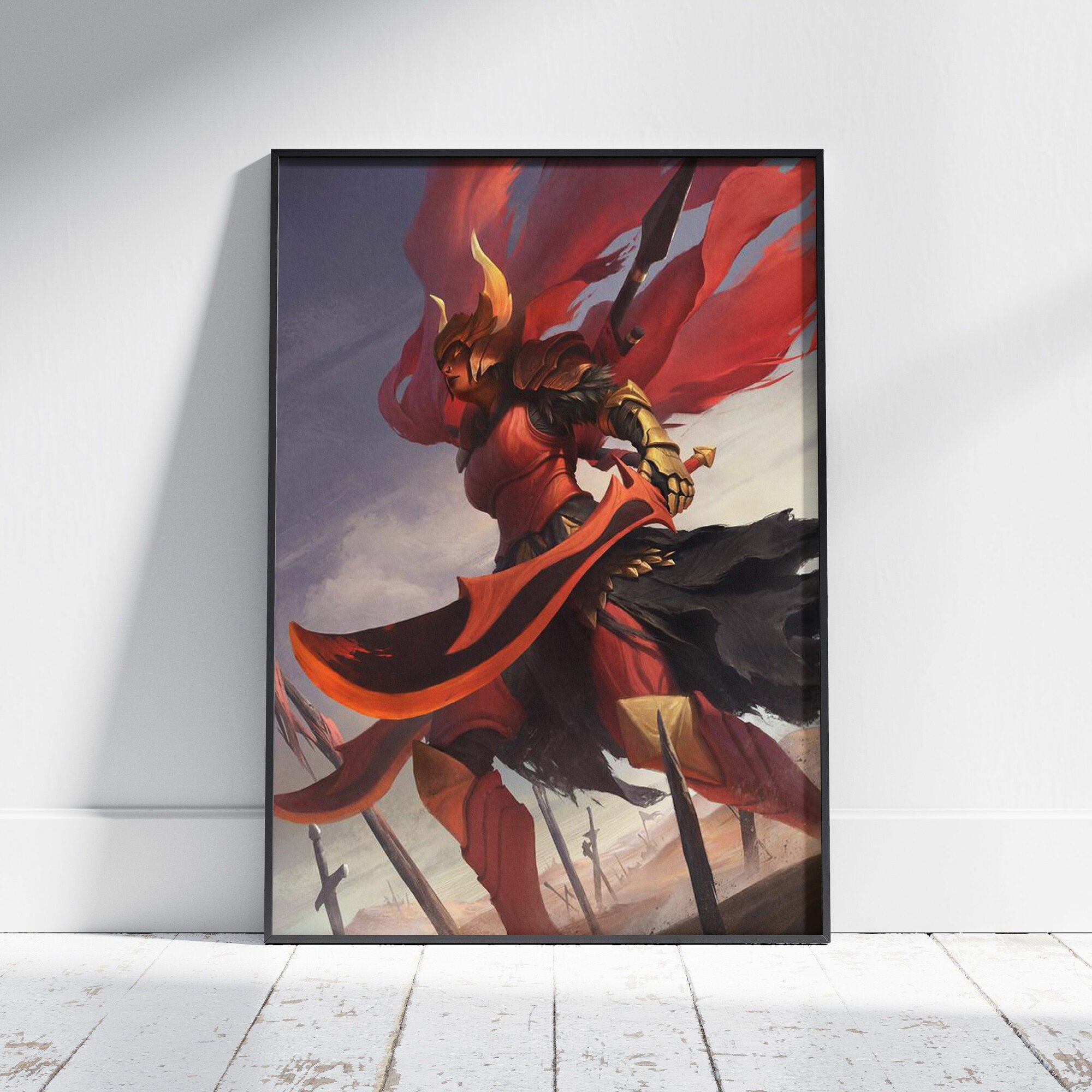 Плакат на стену для интерьера Dota 2 (Legion Commander 4) - Постер по игре формата A4 (21х30 см)