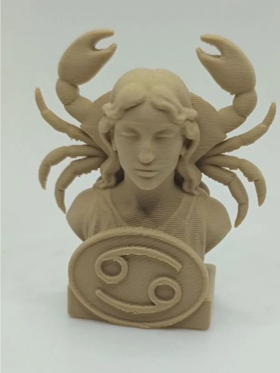 Знак зодиака Рак (8см, коричневый металлик)