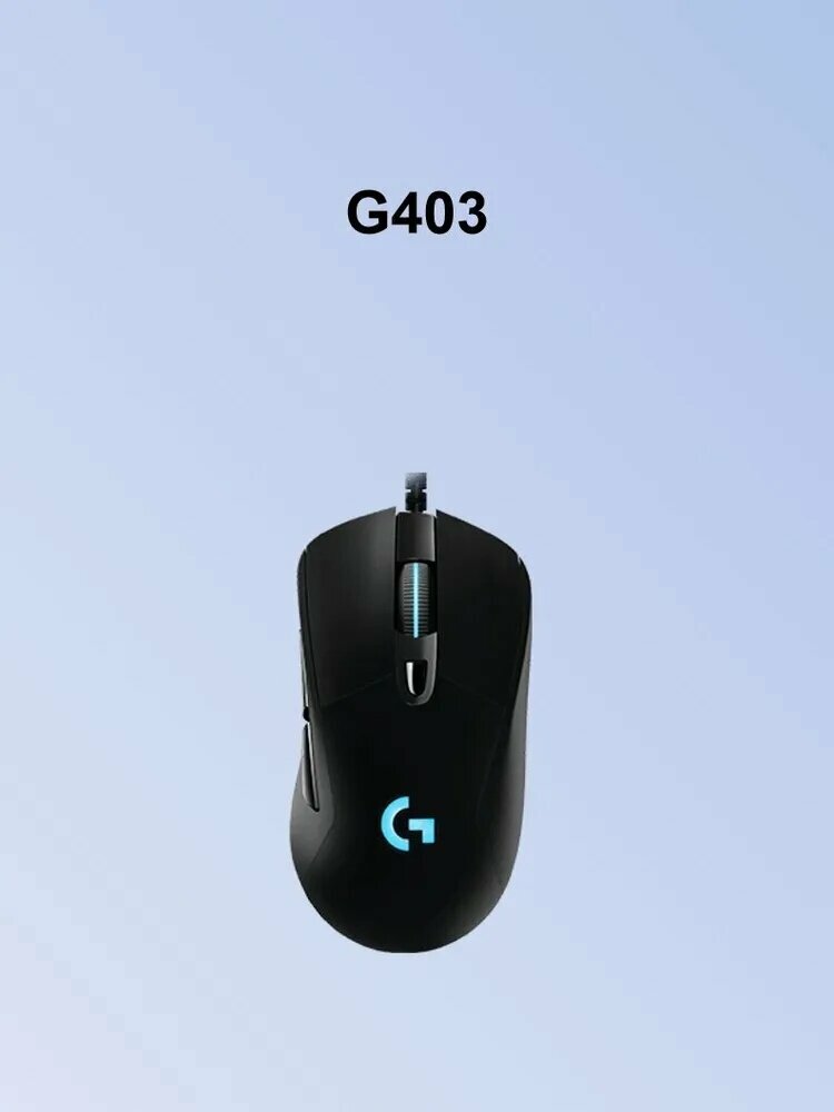Logitech Игровая мышь проводная G403, черный