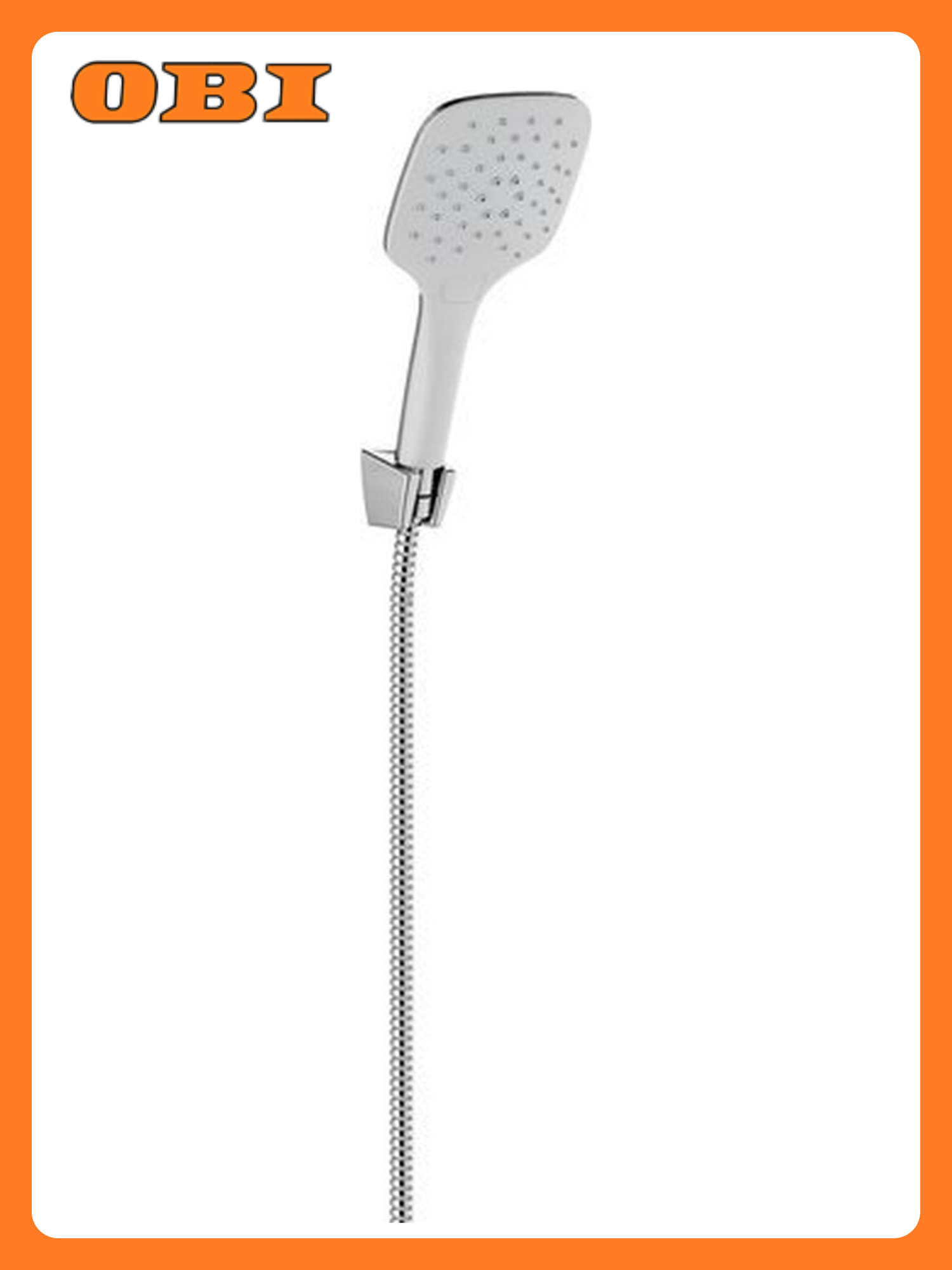 Душевой гарнитур RAVAK 907.00 с лейкой, шлангом и держателем лейки, белый