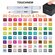 TOUCHNEW Маркеры для рисования Brush-Chisel 80Pcs