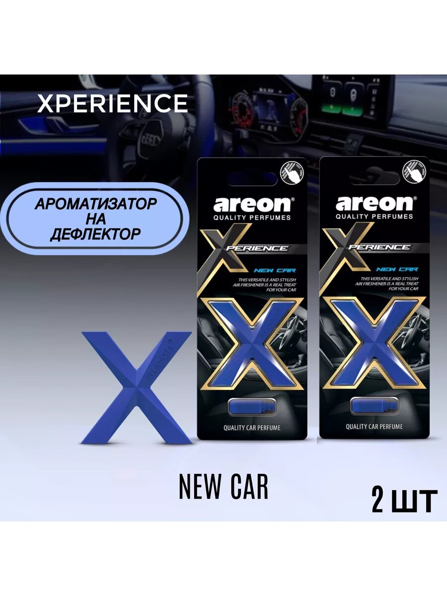 Ароматизатор на дефлектор 2 штуки NEW CAR Areon