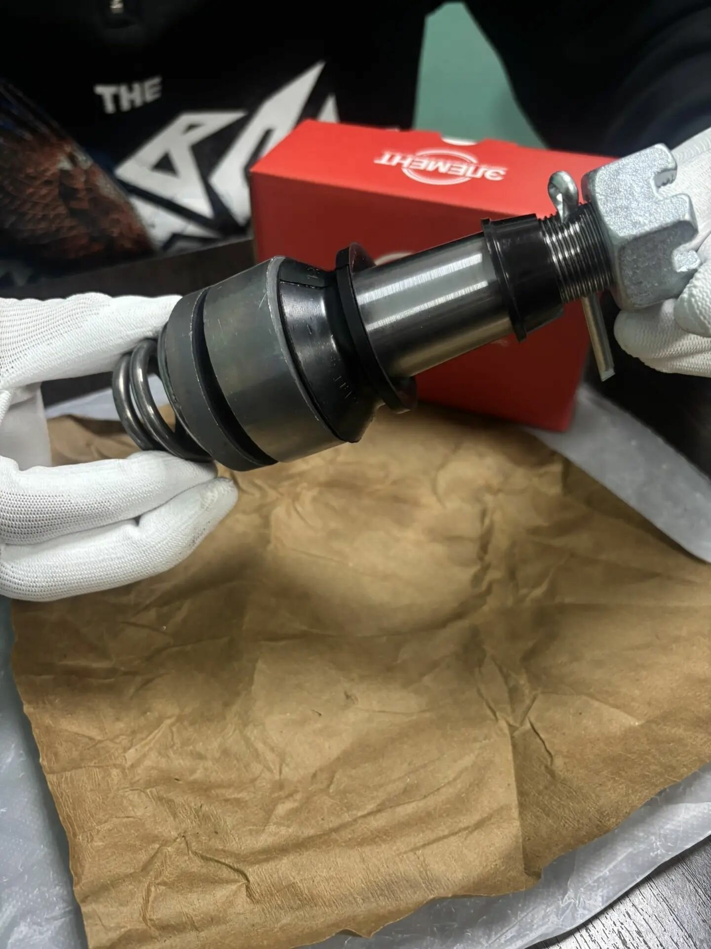 Рулевой палец в сборе на КамАЗ/РК рулевой тяги КамАЗ Элемент