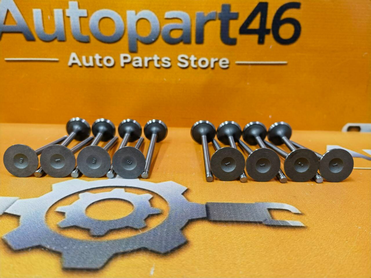 Клапана комплект впускной и выпускной CHEVROLET Lacetti комплект 16 шт.