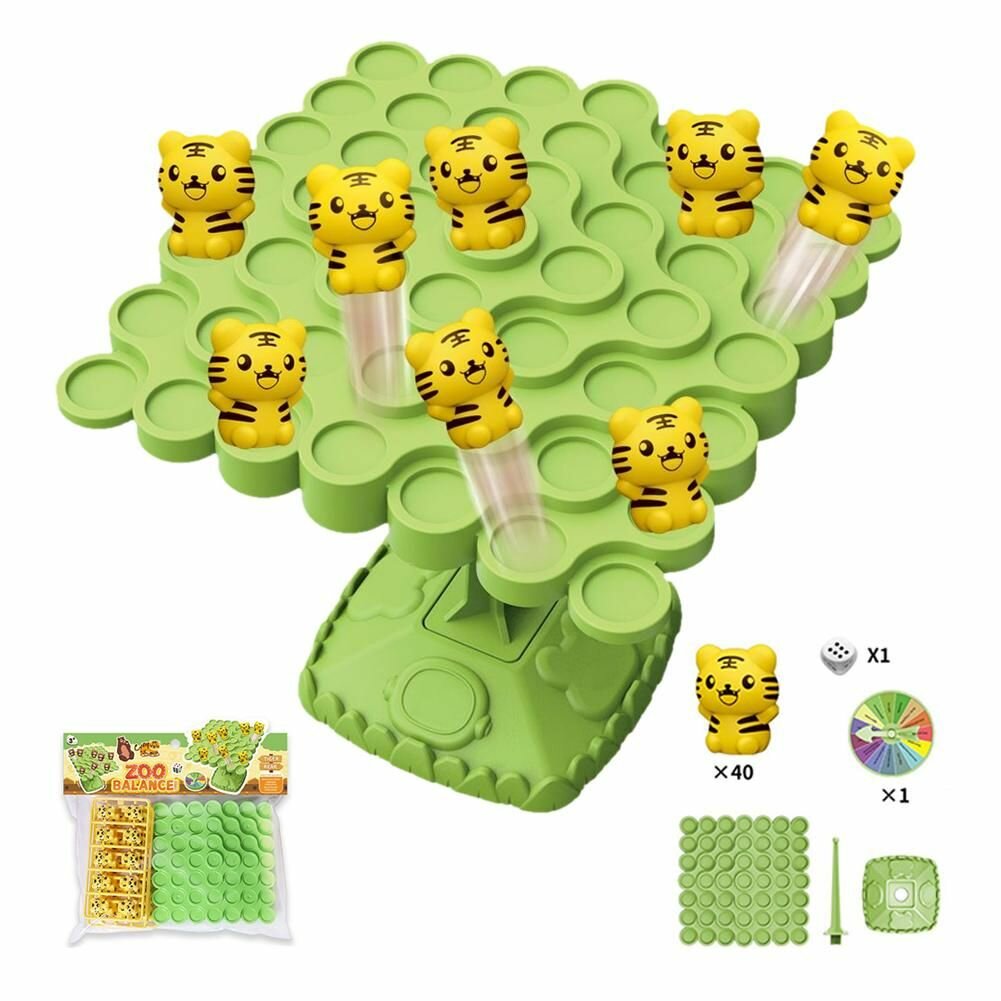 Настольная игра Балансирующие животные, 40 деталей, идеально подходит в качестве подарка на день рождения/вечеринку