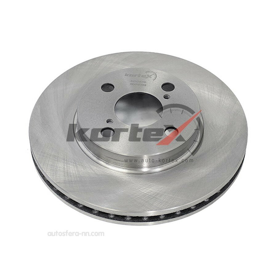 KORTEX KD0030 Диск торм. TOYOTA COROLLA (E12) 02-07 перед. вент.(d 255mm)