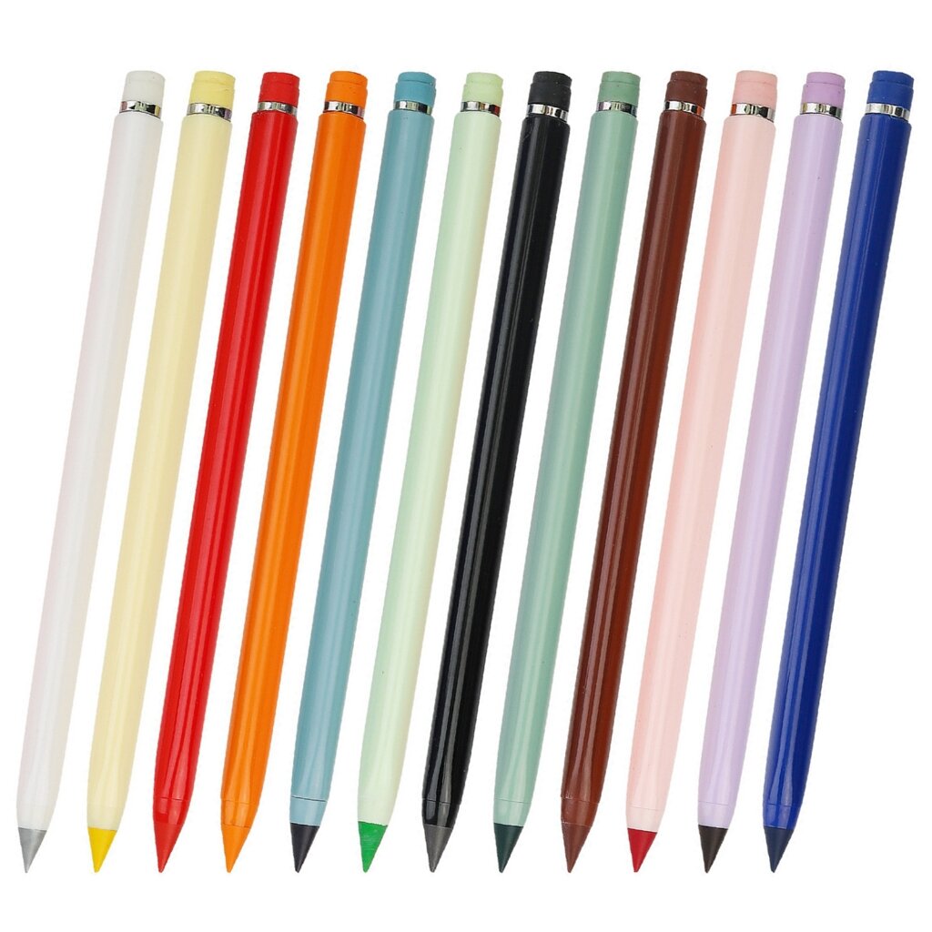 12 Pack of Colorful Erasable Colored Pencils for Artists Students School Kids Bright and Long Lasting Assorted Colors