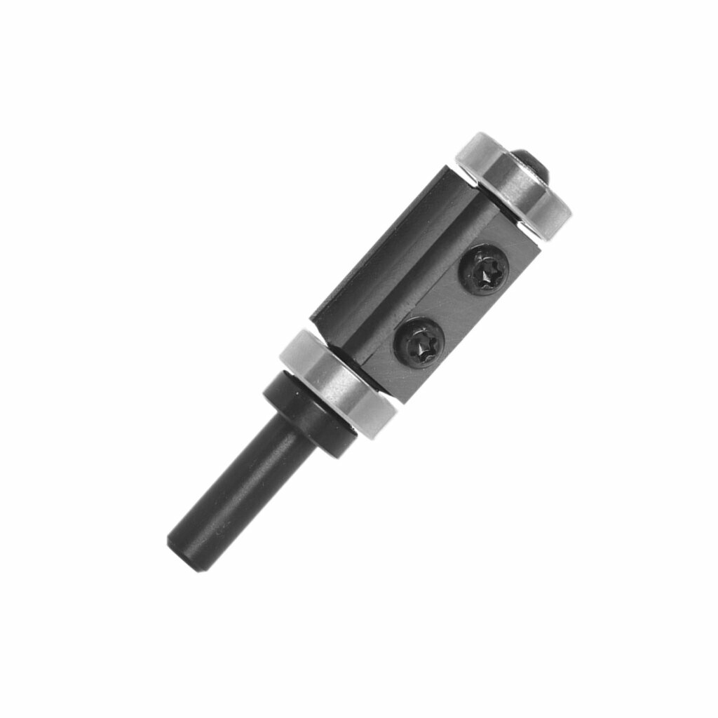 Твердосплавная фреза с вставкой для заподлицо, верхний и нижний подшипник с покрытием, хвостовик 8 мм для обработки дерева