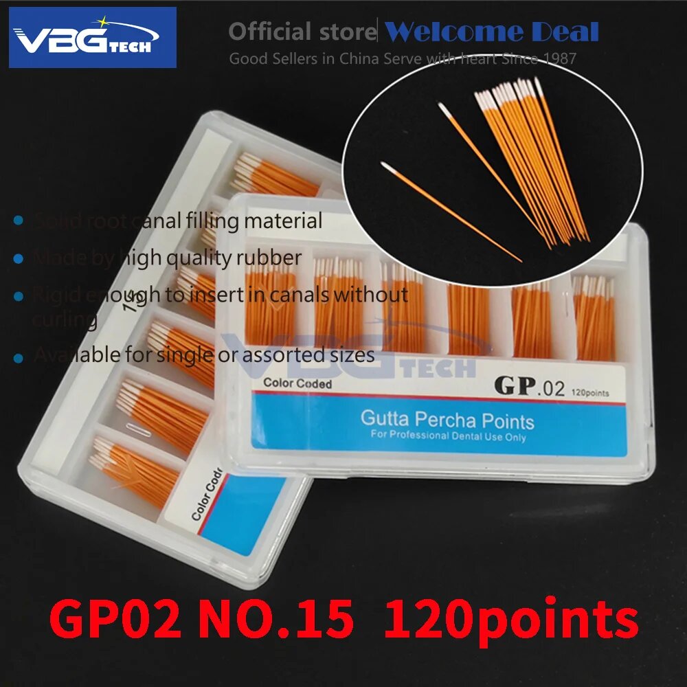 Стоматологические впитывающие бумажные точки VBG 15-40 45-80 GP02-NO.15