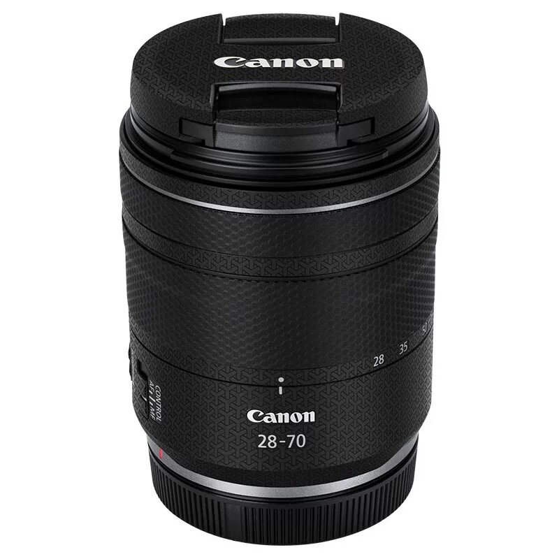 JJC Защитная пленка для объектива Canon RF28-70mm с черным вязаным узором - Полное покрытие для беззеркальных камер