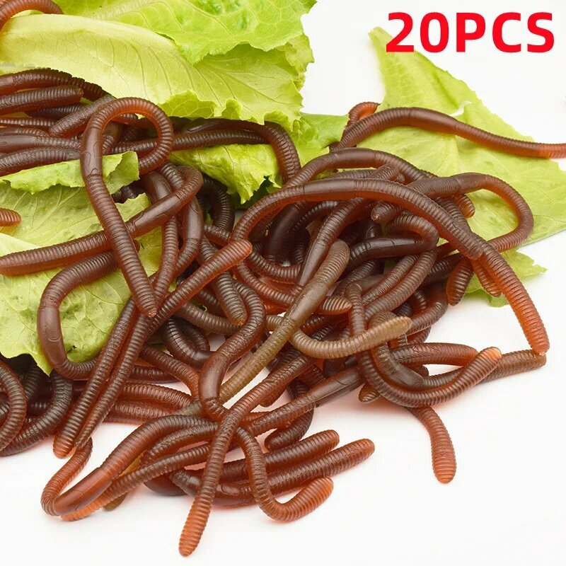 20шт Черви-игрушки для розыгрышей, цвет 20PCS A
