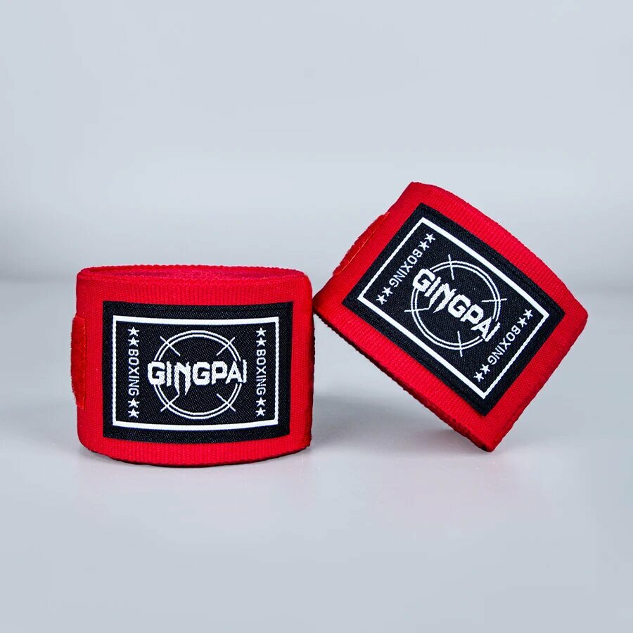 Красные боксерские бинты GINGPAI 150см