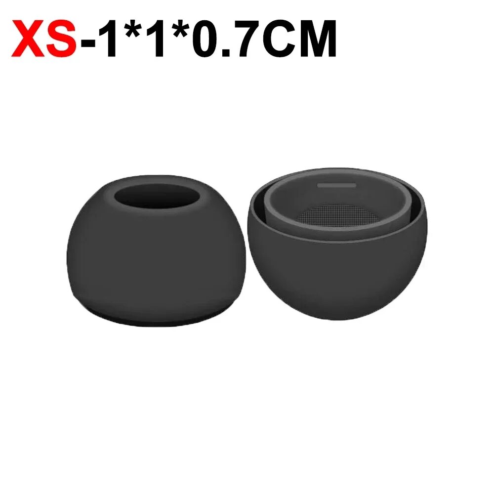 Силиконовые амбушюры для AirPods Pro 3 BAPPSUS 1-8 пар 1Pair, Black-XS