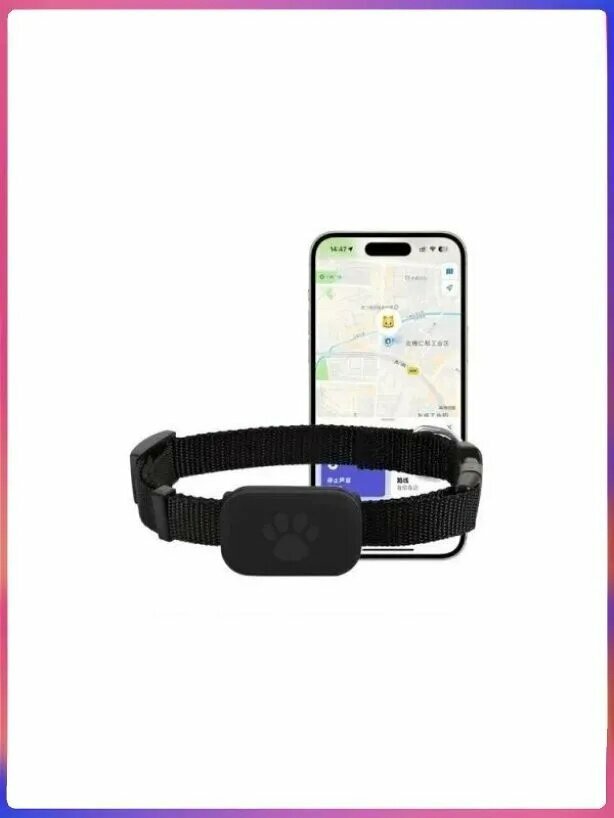 GPS ошейник для кошек и собак без SIM, без зарядки, трекер для животных с приложением