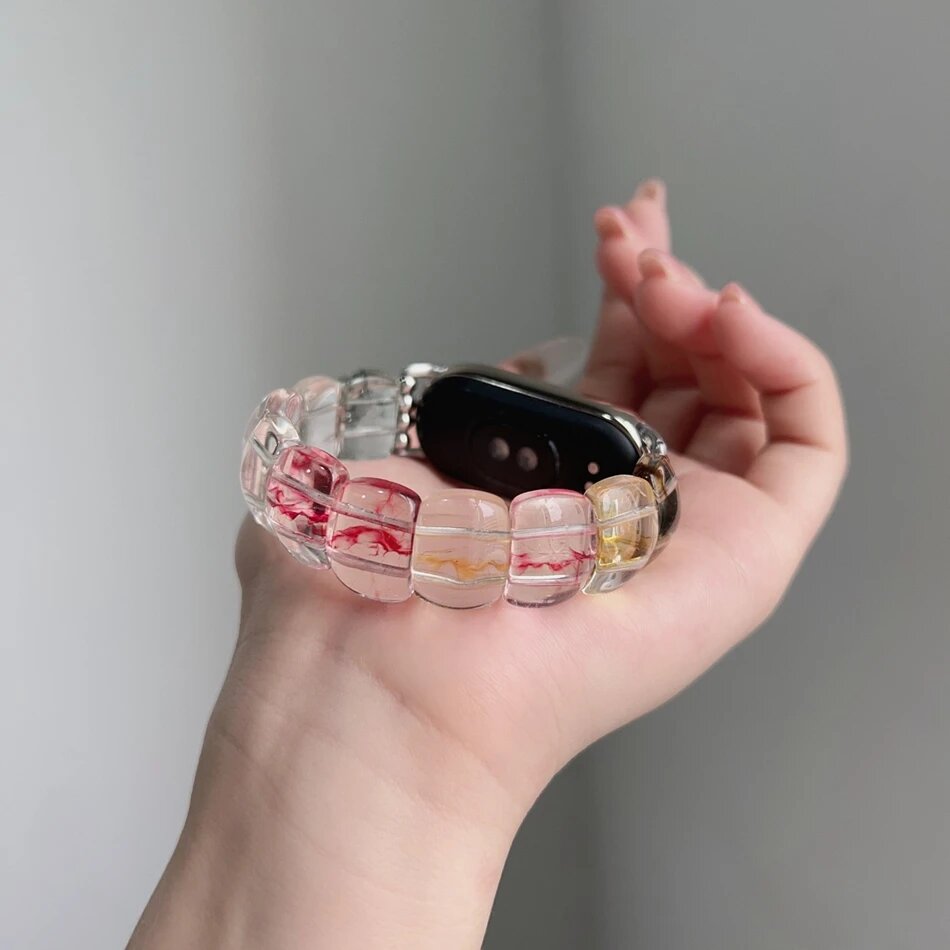 Ремешок LuLuTom для Xiaomi Mi Band 10 с кристаллами
