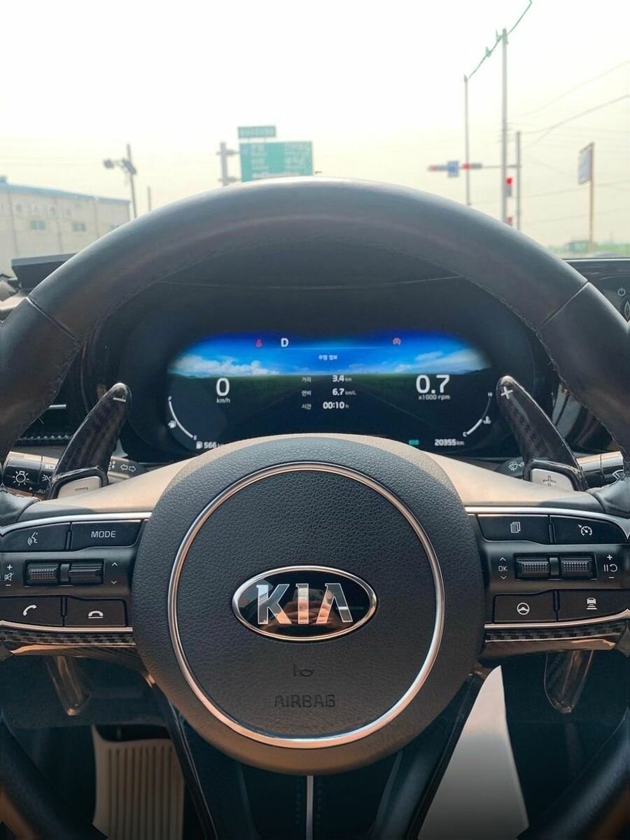 20 Kia K5 K3 Накладки на рулевое колесо (пара)