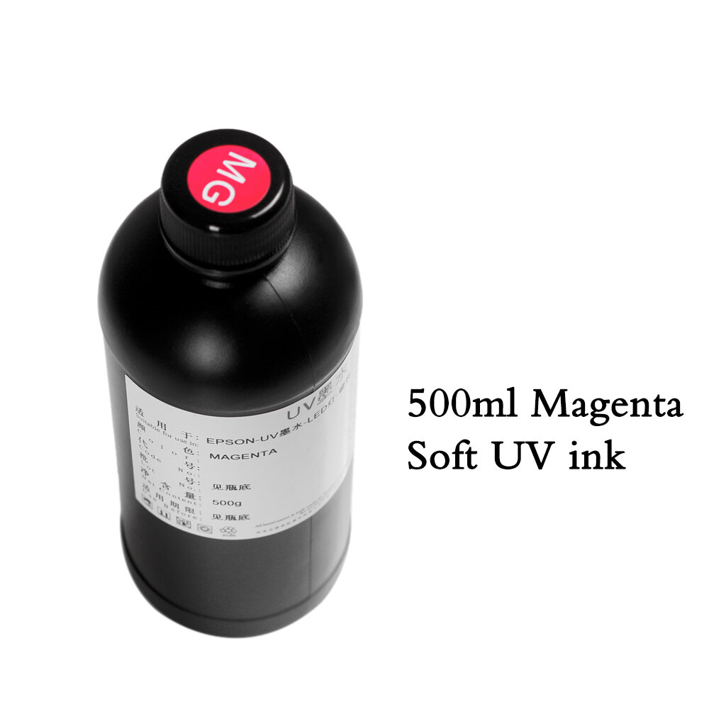 250 мл 500 мл мягкая УФ-чернила для принтера EPSON UV плоского типа A2 A3 A4 L800 L805 R1390 L1800 R2000 XP600 T800 гибкие кожаные УФ-чернила