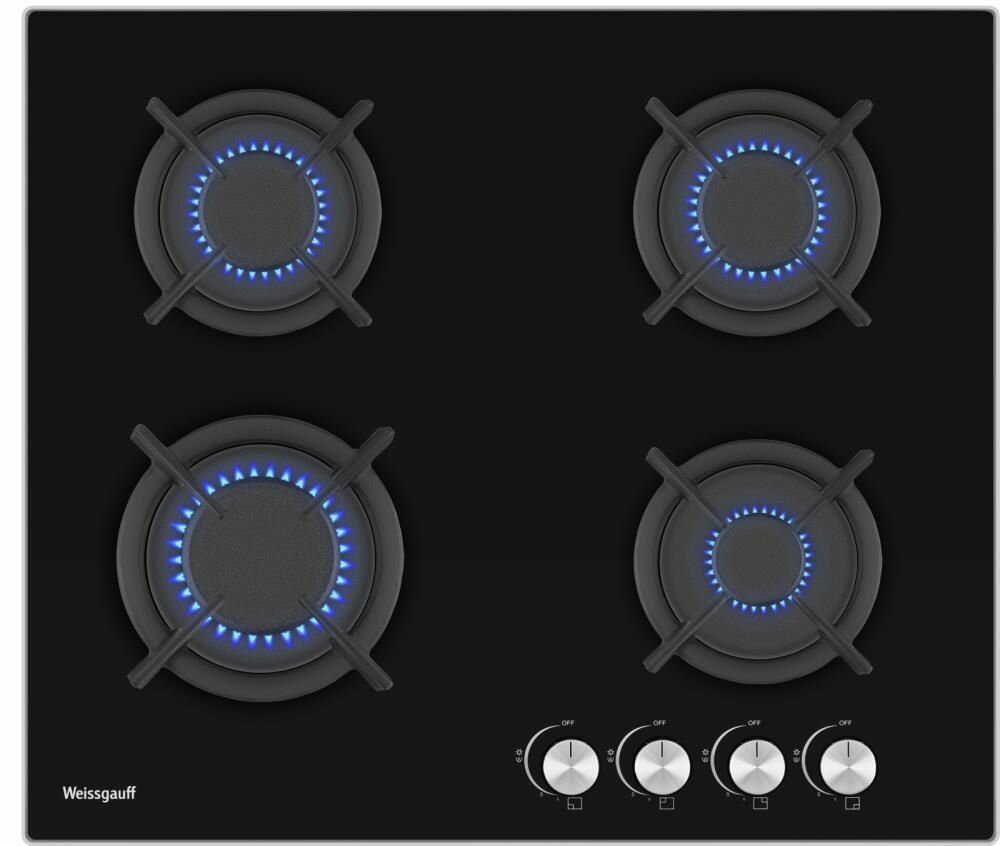 Встраиваемая варочная панель Weissgauff Газовая HG 640 BG 395117