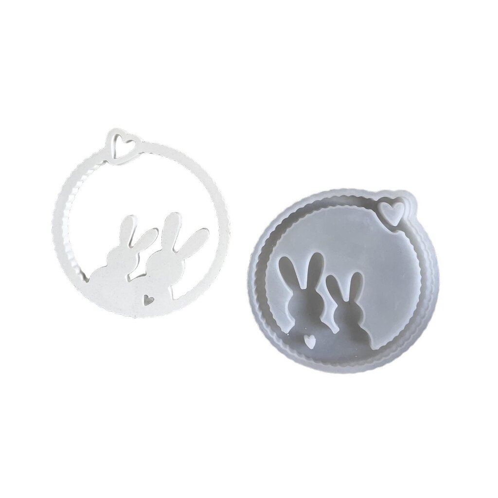 Силиконовые Формы для Изготовления Пасхальных Венков, Кроликов, Подвесных Подвесок, Формы для Украшений для Любителей Поделок и домашнего Декора