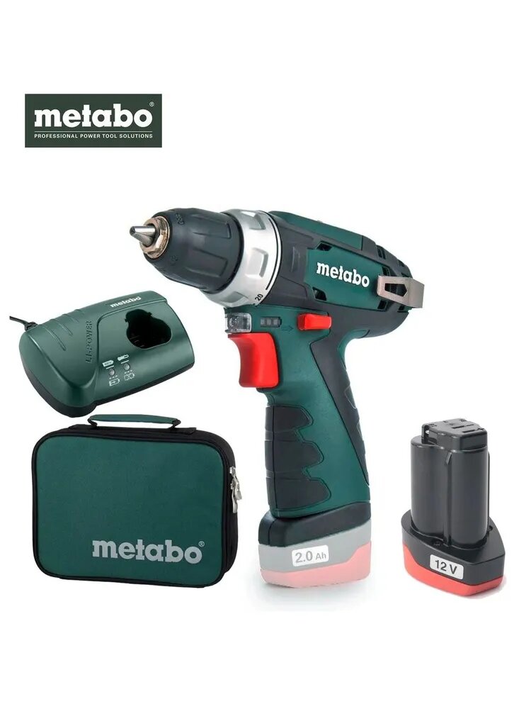 Metabo Дрель-шуруповерт, 10.8 В, 34 Нм, 1 АКБ