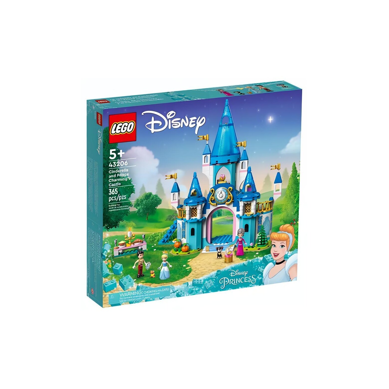 LEGO Золушка Disney Princess Collection Диснеевские персонажи Золушка и Принц Замок Конструкторы — фото 1