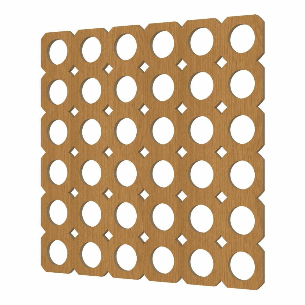 Перфорированная Панель Cosca Цирко ХДФ Дуб В2070хШ930 мм / Коска.