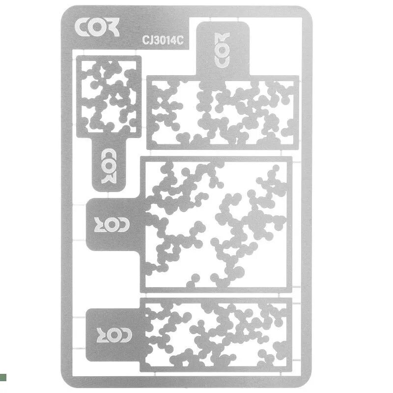 Серебряные трафареты и шаблоны из нержавеющей стали для рисования камуфляжных моделей Танк для раскрашивания бумажных инструментов