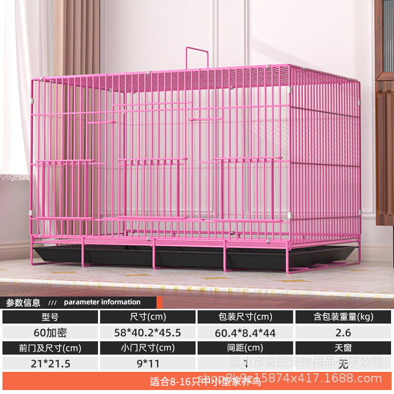 Клетка для птиц, вилла для попугаев, складная проволочная клетка для голубей, волнистых попугаев, щеглов, неразлучников, металлическая клетка для птиц