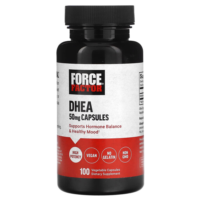Force Factor DHEA, дгэа, 50 мг, 100 капсул