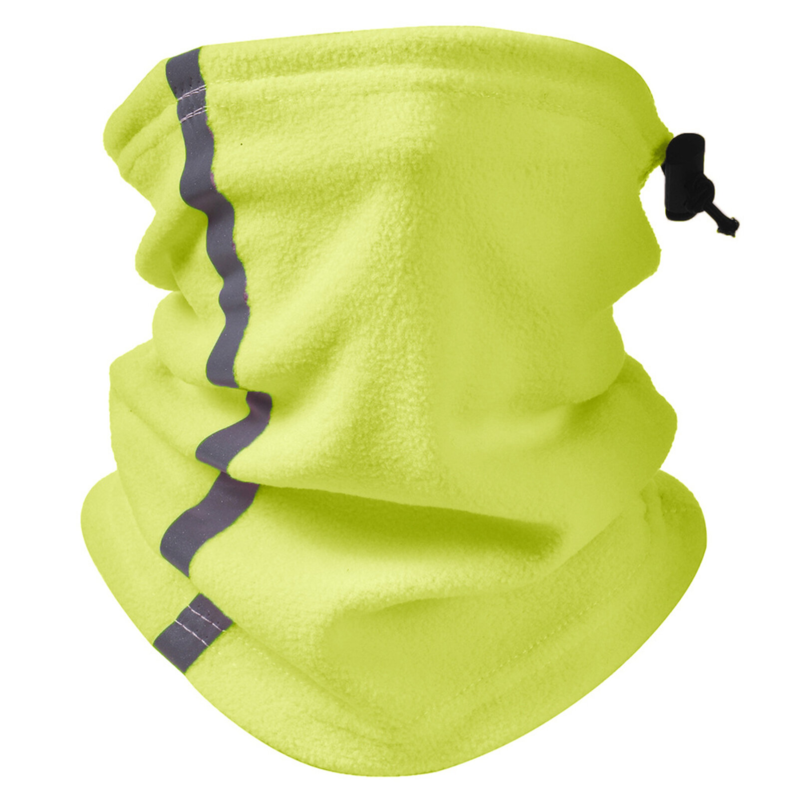 Шарф зимний флисовый с рефлексией, воротник для горных лыж, ветронепроницаемый, материал полиэстер и полярный флис, цвета Зеленый/Синий/Оранжевый/Флуоресцентно-зеленый, размер 25*30см, вес 45г, 1 шт.