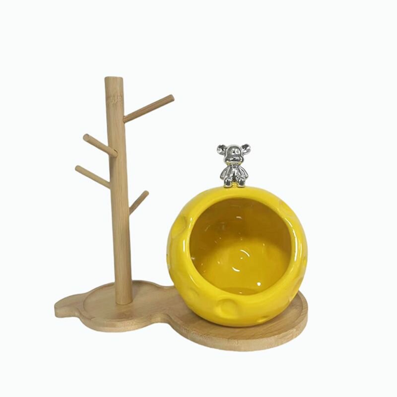 Настольное украшение для хранения, органайзер для ключей в прихожей, декоративная полка для гостиной, небольшой декоративный элемент, керамика, креативный дизайн, круглый, милый.