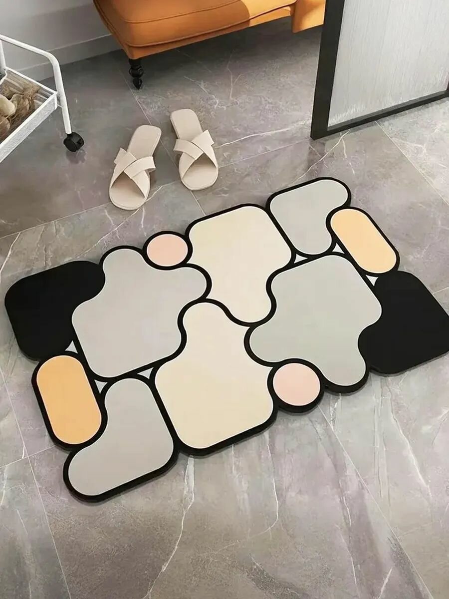 Водонепроницаемый коврик для кухни на пол, Быстро впитывающий коврик для ванной непромокаемый, для использования у входа в ванную комнату или кухню