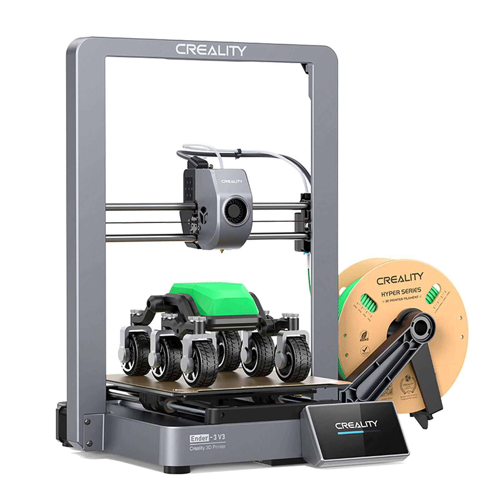 Creality Ender-3 V3 Speedy 3D Printer 600mm/s CoreXZ Dual-gear Direct Extruder PEI Printing Platform Auto-leveling Intelligent Self-check Input Shaping G-sensor 220*220*250mm Build
